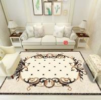 China Custom Polyester Fiber Parquet Border Carpet for Living Room Bedroom 100x200cm for sale