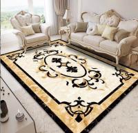 China Custom Polyester Fiber Living Room Floor Carpet 100x160cm Machine Washable Cartoon Frozen Pattern for sale