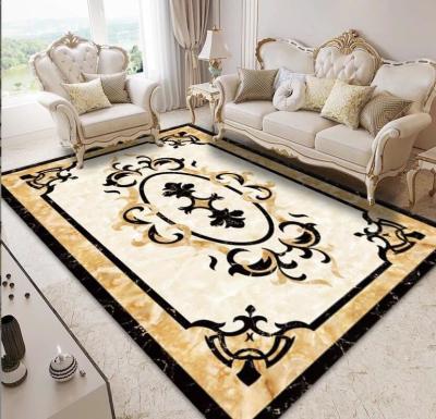 China Custom Polyester Fiber Living Room Floor Carpet 100x160cm Machine Washable Cartoon Frozen Pattern for sale
