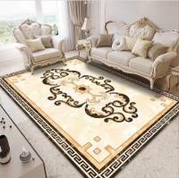 China Custom Polyester Fiber Living Room Floor Carpet 100x160cm Machine Washable Cartoon Frozen Pattern for sale