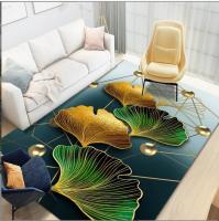 China Polyester Fiber Maple Leaf Pattern Living Room Carpet 40x60cm Custom Size for sale