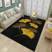 China Customizable Polyester Fiber Maple Leaf Carpet 40x60cm to 180x280cm for Living Room Bedroom for sale