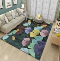 China Customizable Polyester Fiber Maple Leaf Carpet 40x60cm to 180x280cm for Living Room Bedroom for sale