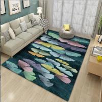China Customizable Polyester Fiber Maple Leaf Carpet 40x60cm to 180x280cm for Living Room Bedroom for sale