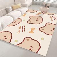 China PVC Cartoon Animal Waterproof Carpet 80x120cm Living Room Floor Mat Machine Washable for sale