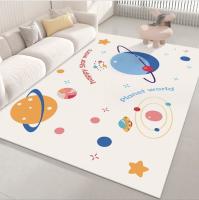 China PVC Cartoon Animal Waterproof Carpet 80x120cm Living Room Floor Mat Machine Washable for sale