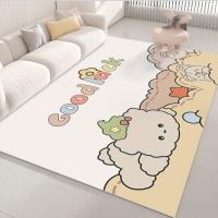 China PVC Cartoon Animal Waterproof Carpet 80x120cm Living Room Floor Mat Machine Washable for sale