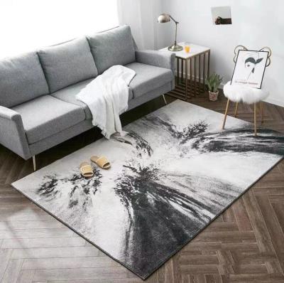 China Simple Rectangle Polyester Fiber Living Room Floor Carpet Special Style for sale