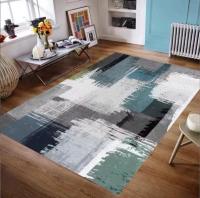 China Simple Rectangle Polyester Fiber Living Room Floor Carpet Special Style for sale