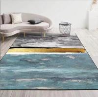 China Simple Rectangle Polyester Fiber Living Room Floor Carpet Special Style for sale