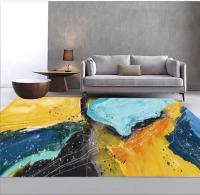 China Simple Rectangle Polyester Fiber Living Room Floor Carpet Special Style for sale