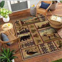 China Crystal Velvet Floor Carpet 40x60cm North European Ancient Design for Living Room Bedroom Door Mat for sale