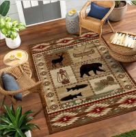 China Crystal Velvet Floor Carpet 40x60cm North European Ancient Design for Living Room Bedroom Door Mat for sale