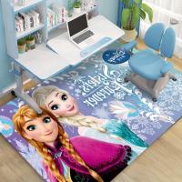 China Frozen Cartoon Crystal Velvet Rectangle Floor Carpet 200x300cm Bedroom Living Room for sale