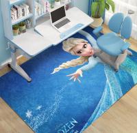 China Frozen Cartoon Crystal Velvet Rectangle Floor Carpet 200x300cm Bedroom Living Room for sale