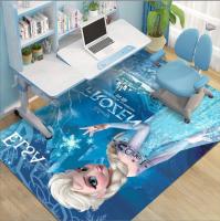 China Frozen Cartoon Crystal Velvet Rectangle Floor Carpet 200x300cm Bedroom Living Room for sale