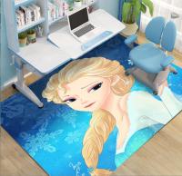 China Frozen Cartoon Crystal Velvet Rectangle Floor Carpet 200x300cm Bedroom Living Room for sale