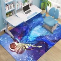 China Frozen Cartoon Crystal Velvet Rectangle Floor Carpet 200x300cm Bedroom Living Room for sale