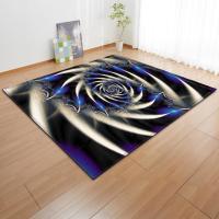 China Ethnic Ancient European Flower Pattern Living Room Carpet 160x230cm Polyester Fiber for sale