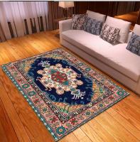 China Ethnic Ancient European Flower Pattern Living Room Carpet 160x230cm Polyester Fiber for sale