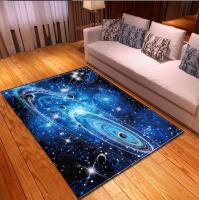 China Customizable Polyester Fiber Starry Sky Cartoon Carpet 152x224cm Living Room Rug for sale