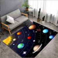 China Customizable Polyester Fiber Starry Sky Cartoon Carpet 152x224cm Living Room Rug for sale