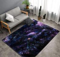 China Customizable Polyester Fiber Starry Sky Cartoon Carpet 152x224cm Living Room Rug for sale