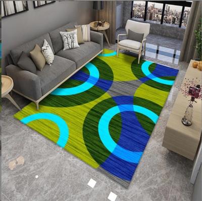 China North European Geometric Living Room Floor Carpet 120x150cm Machine Washable Polyester for sale