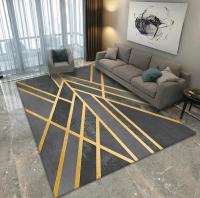 China North European Geometric Living Room Floor Carpet 120x150cm Machine Washable Polyester for sale