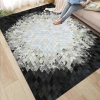 China North European Geometric Living Room Floor Carpet 120x150cm Machine Washable Polyester for sale