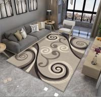 China Polyester Fiber Geometric Living Room Carpet 1.5x1.2m Machine Washable for sale