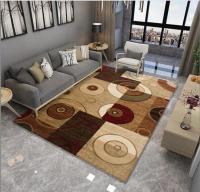 China Polyester Fiber Geometric Living Room Carpet 1.5x1.2m Machine Washable for sale