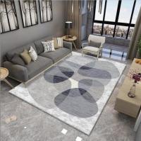 China Polyester Fiber Geometric Living Room Carpet 1.5x1.2m Machine Washable for sale