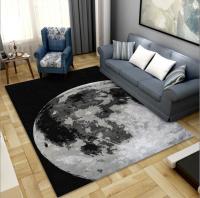 China Polyester Fiber Geometric Living Room Carpet 1.5x1.2m Machine Washable for sale