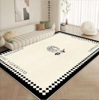 China Cashmere-Like Acrylic Yarn Living Room Carpet 100x200cm Machine Washable for sale