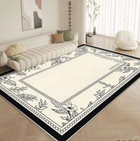 China Cashmere-like Acrylic Yarns Living Room Floor Carpet 100x200cm Machine-made Rectangle for sale