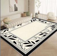 China Cashmere-like Acrylic Yarns Living Room Floor Carpet 100x200cm Machine-made Rectangle for sale