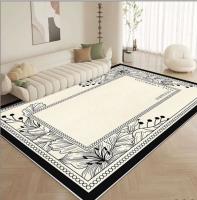 China Cashmere-like Acrylic Yarns Living Room Floor Carpet 100x200cm Machine-made Rectangle for sale