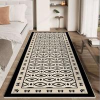 China Classic Flower Series Crystal Velvet Bedroom Floor Carpet 80x160cm Machine Washable for sale