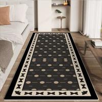 China Classic Flower Series Crystal Velvet Bedroom Floor Carpet 80x160cm Machine Washable for sale