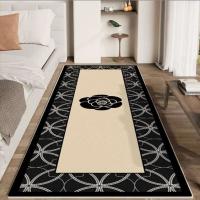 China Classic Fragrant Flower Crystal Velvet Bedroom Floor Carpet 120x200cm for sale