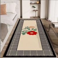 China Classic Fragrant Flower Crystal Velvet Bedroom Floor Carpet 120x200cm for sale