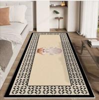 China Classic Fragrant Flower Crystal Velvet Bedroom Floor Carpet 120x200cm for sale