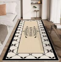 China Classic Fragrant Flower Crystal Velvet Bedroom Floor Carpet 120x200cm for sale