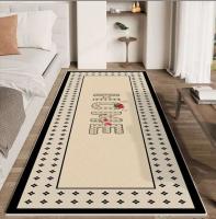 China Classic Fragrant Flower Crystal Velvet Bedroom Floor Carpet 120x200cm for sale