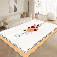 China Creamy Imitation Cashmere Living Room Floor Carpet 200x300cm Machine Woven for sale