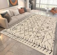 China Polyester Fiber Machine Woven Carpet 100x200cm Living Room Bedroom Mat for sale