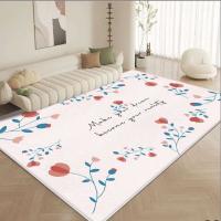 China Imitation Cashmere Living Room Floor Carpet 120x180cm Machine Washable Custom Logo for sale