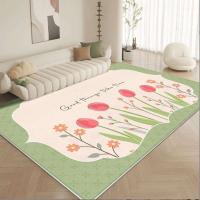 China Imitation Cashmere Living Room Floor Carpet 120x180cm Machine Washable Custom Logo for sale