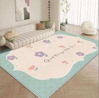 China Imitation Cashmere Living Room Floor Carpet 120x180cm Machine Washable Custom Logo for sale